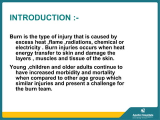 BURNS AND ITS MANAGEMENT.pptx PREPARED BY NEHA KEWAT | PPTX