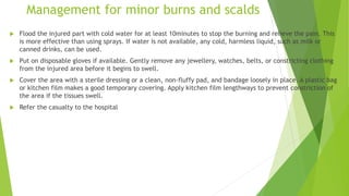 Burns and scalds | PPTX