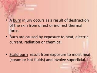 Nursing management of Burns | PPTX