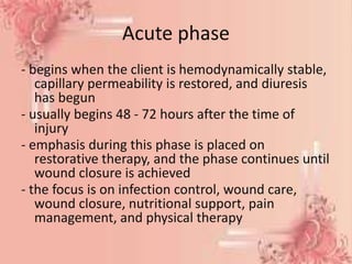 Nursing management of Burns | PPTX