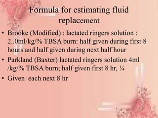 Nursing management of Burns | PPTX