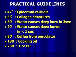 BURNS AND ITS MANAGEMENT DURING WARZONE, CYLINDER BLAST OR FOREST FIRE ...