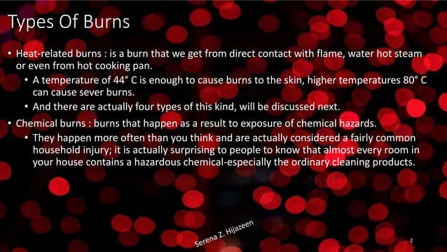 Burns; Types, Management, Treatment and Causes | PPT