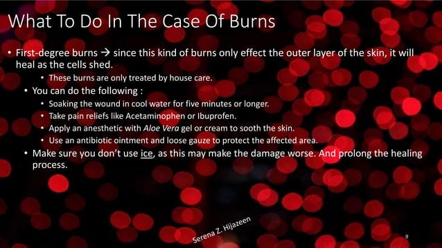 Burns; Types, Management, Treatment and Causes | PPT