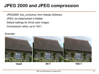 Texture Loss for JPEG 2000 Compression | PPT | Photo Editing Software | Computer Software and ...