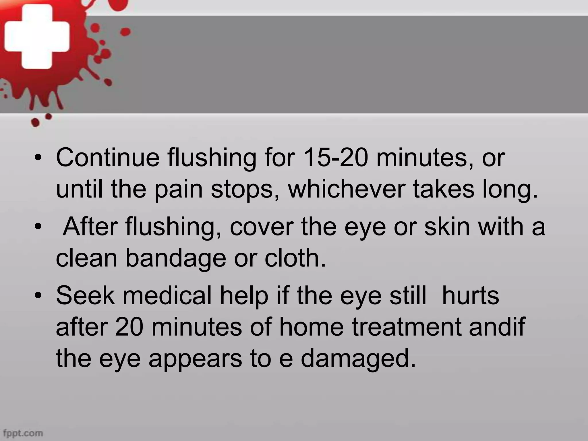 Burns first aid | PPTX