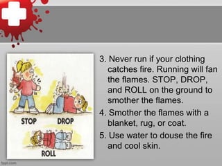 Burns first aid | PPTX