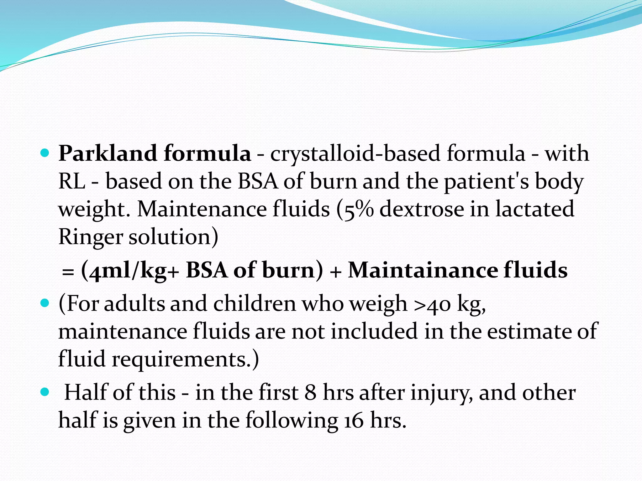 Burns in pediatrics | PPTX