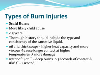 Burns in pediatrics | PPTX