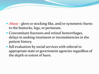 Burns in pediatrics | PPTX