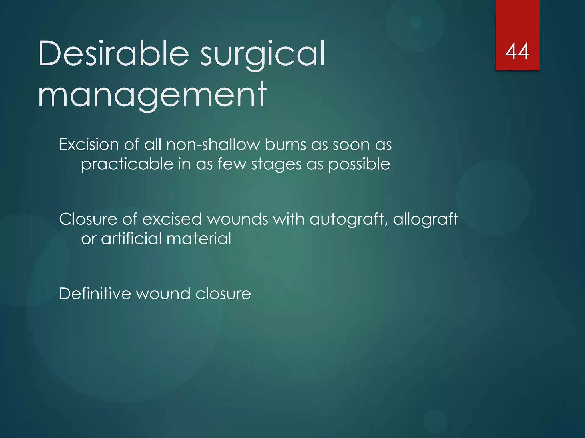 Burns management | PPTX