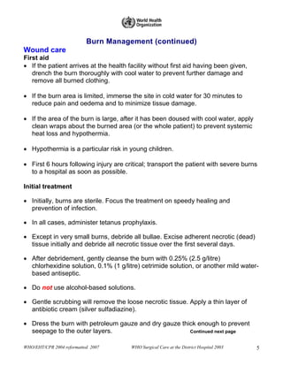Burns management | PDF