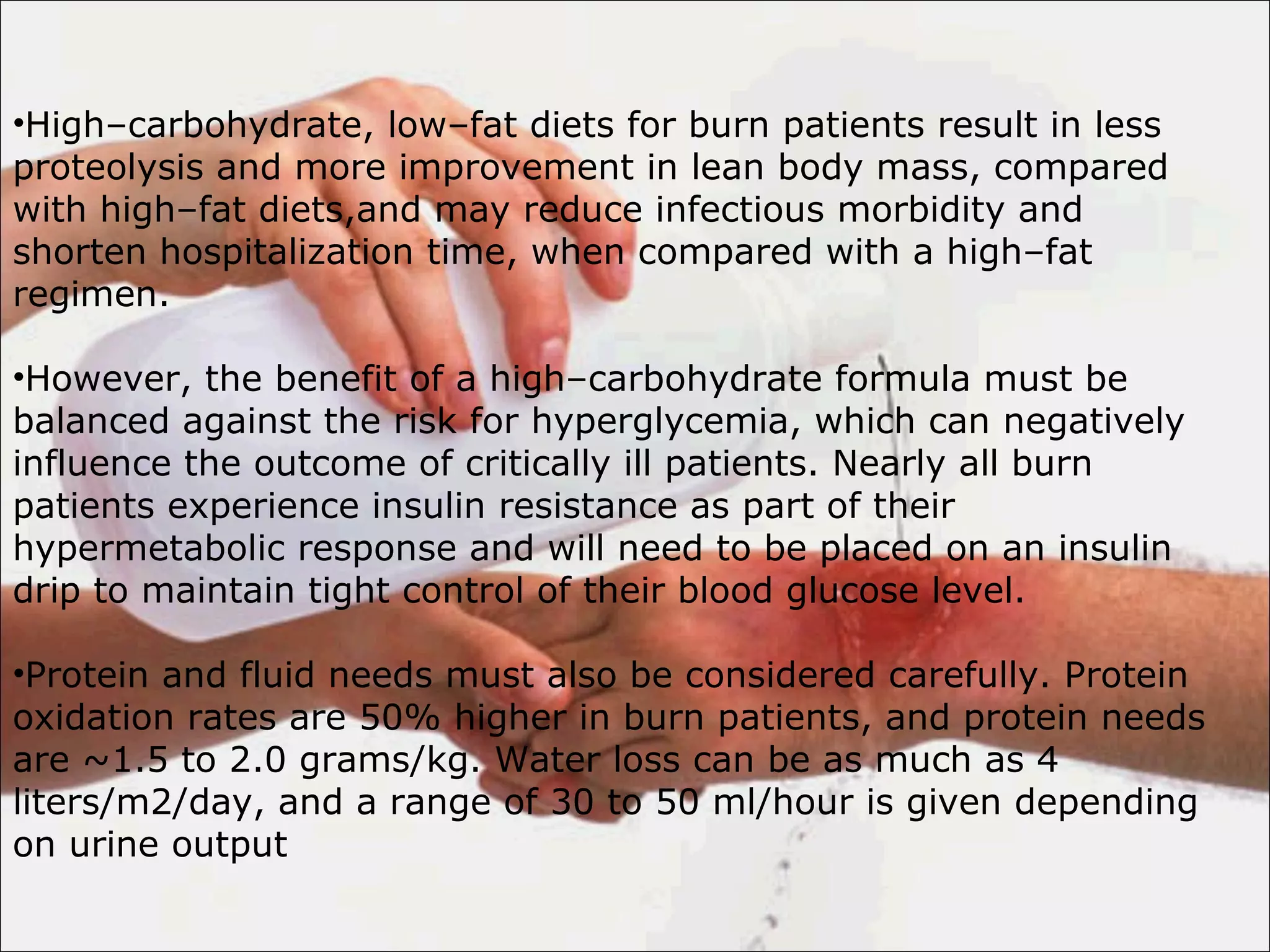 Pathophysiology, Nutritional Management of BURNS | PPT