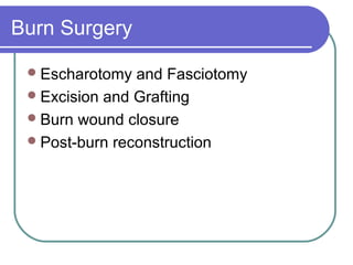Surgery on Burn Patients | PPT