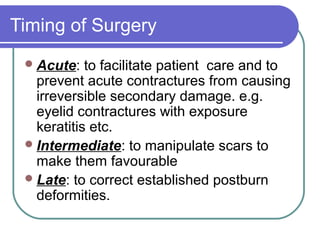 Surgery on Burn Patients | PPT