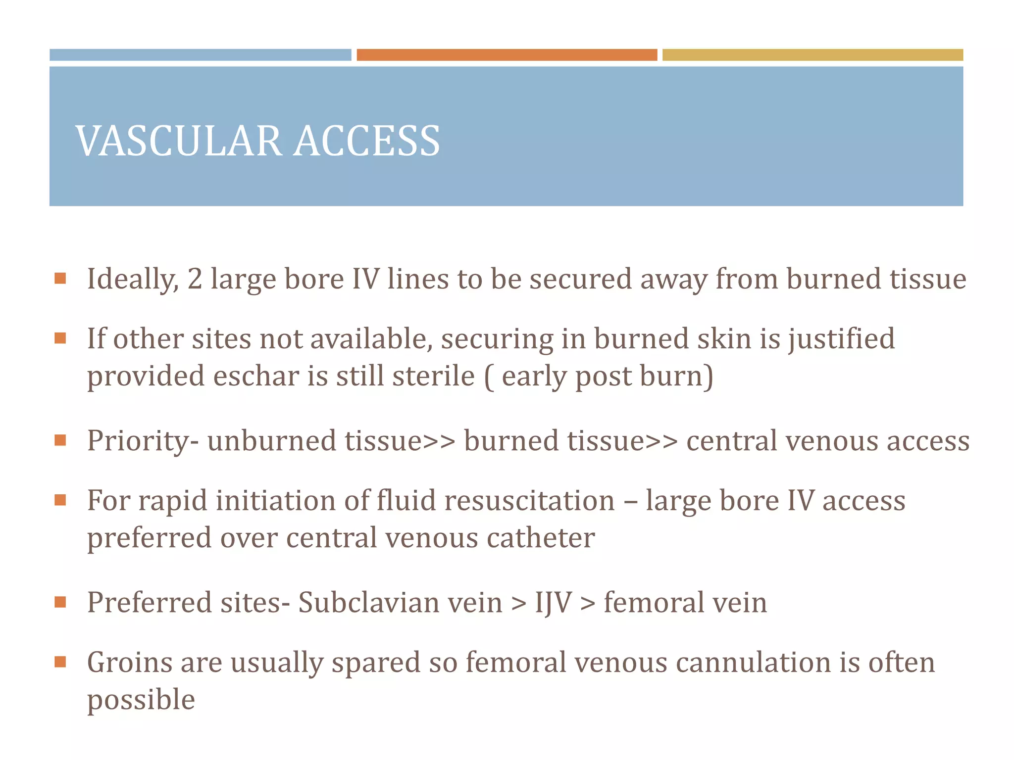 Anaesthetic management in a patient of burns injury | PPTX
