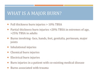 Anaesthetic management in a patient of burns injury | PPTX