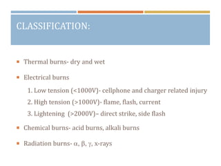 Anaesthetic management in a patient of burns injury | PPTX