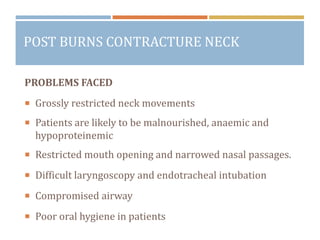 Anaesthetic management in a patient of burns injury | PPTX