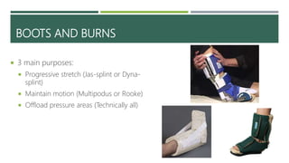 Burns, wounds, and physical therapy! | PPTX
