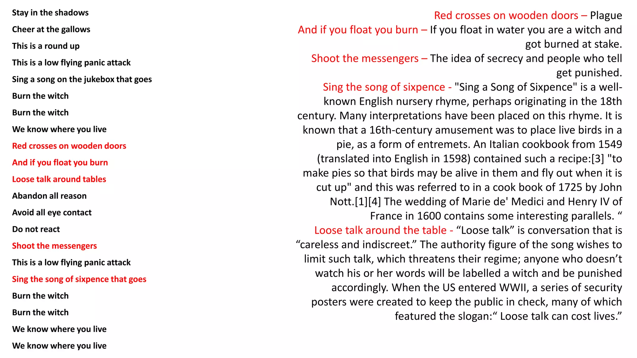 Burn the witch | PPTX