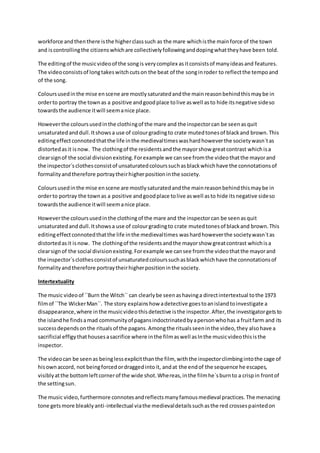 Burn the witch analysis | DOCX