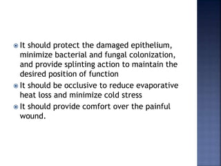 Burn wound management | PPTX