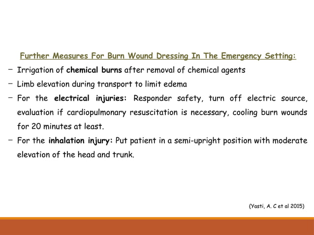 Burn Wound Management h2266995559999595999995959599 | PPT