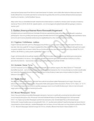 Burqaa gammachuu dhugaa | DOCX