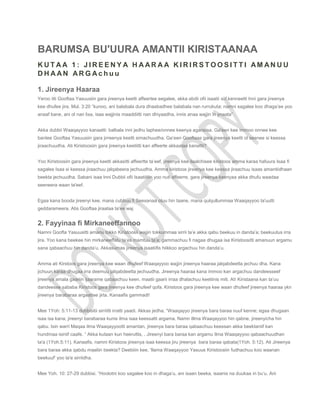 Burqaa gammachuu dhugaa | DOCX