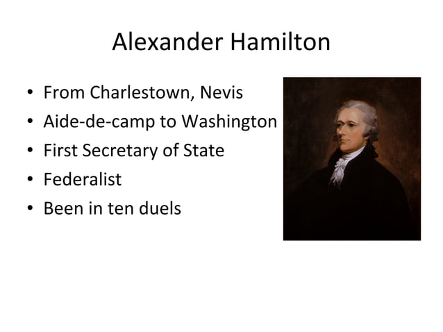 Burr hamilton duel | PPT
