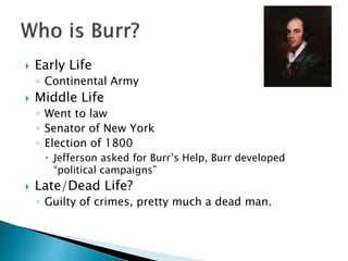 Burr hamilton duel 3 | PPTX