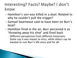 Burr hamilton duel 3 | PPTX