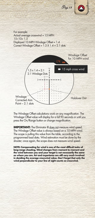 Burris Eliminator III LaserScope Instruction Manual | PDF