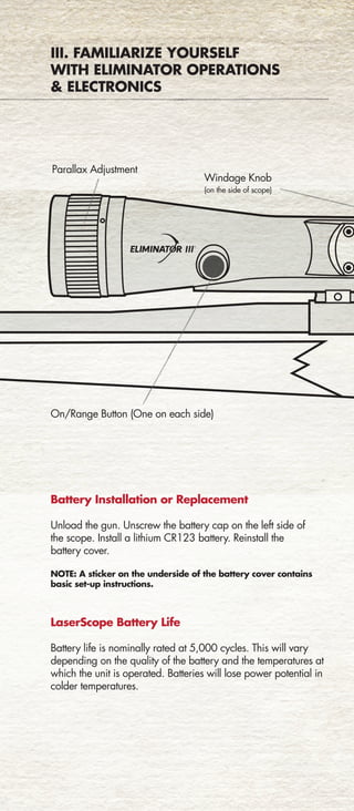 Burris Eliminator III LaserScope Instruction Manual | PDF