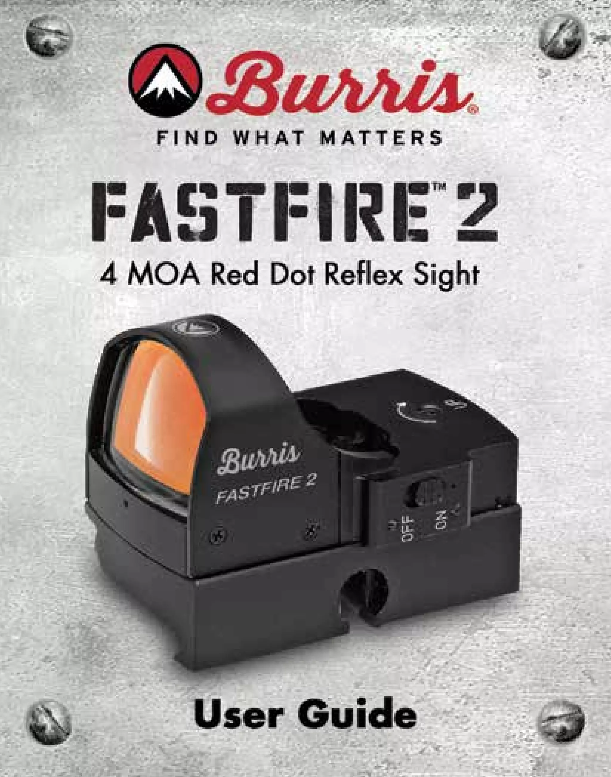 Burris FastFire 2 Instruction Manual | Optics Trade | PDF | Arms & Ammunition | Sensitive Topics