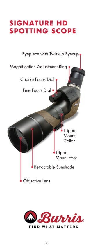 Burris Spotting Scope Instruction Manual | Optics Trade | PDF