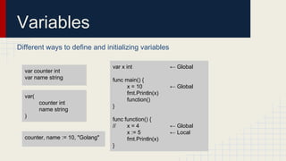 Burrowing through go! the book | PPT