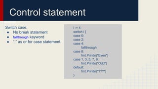 Burrowing through go! the book | PPT