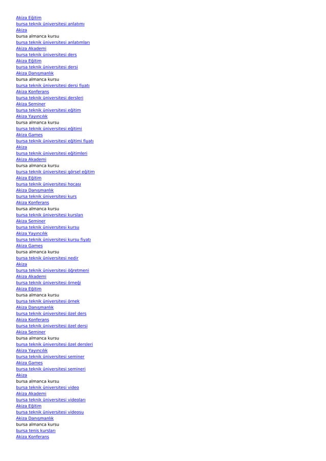 Bursa almanca-kursu | PDF