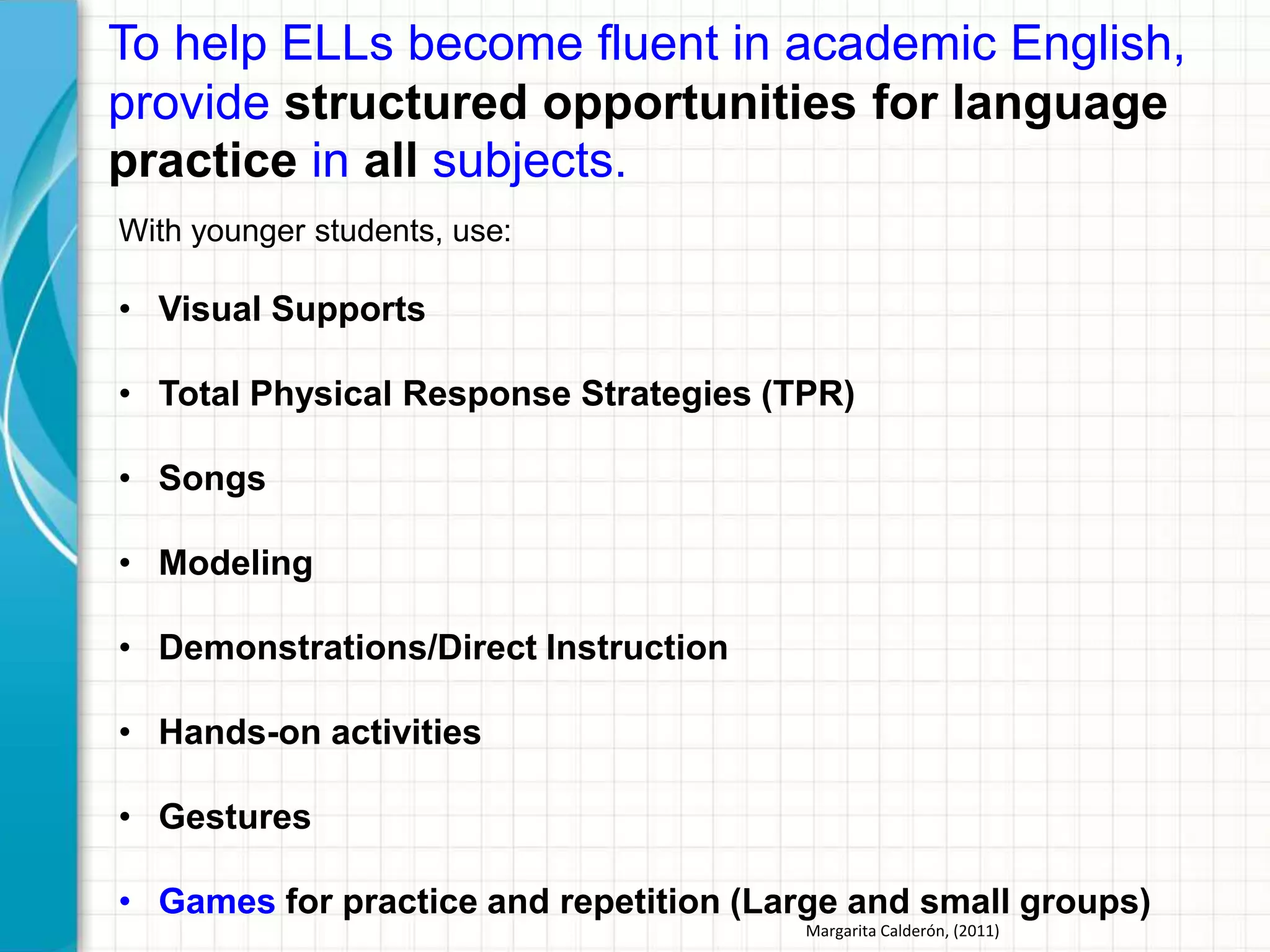 Literacy Development for Young ELLs | PPTX | Education