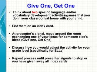 Literacy Development for Young ELLs | PPTX | Education