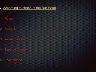 Burs in dentisty ashish | PPTX