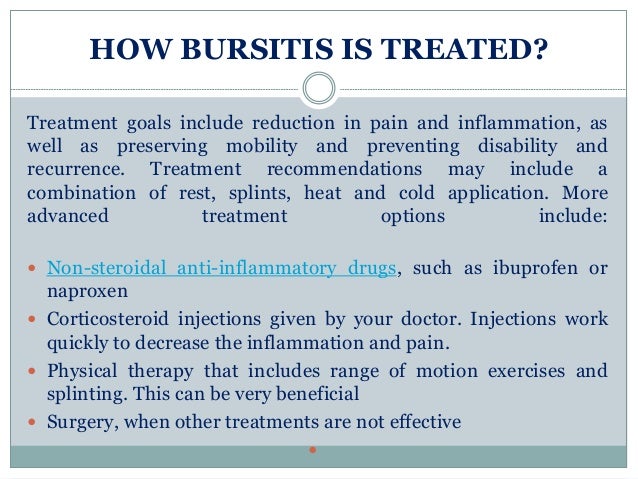 Bursitis (Swelling of the bursa): Causes, treatment and prevention