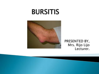 Bursitis | PPTX