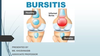 bursitisits treatment and nursing management .pptx