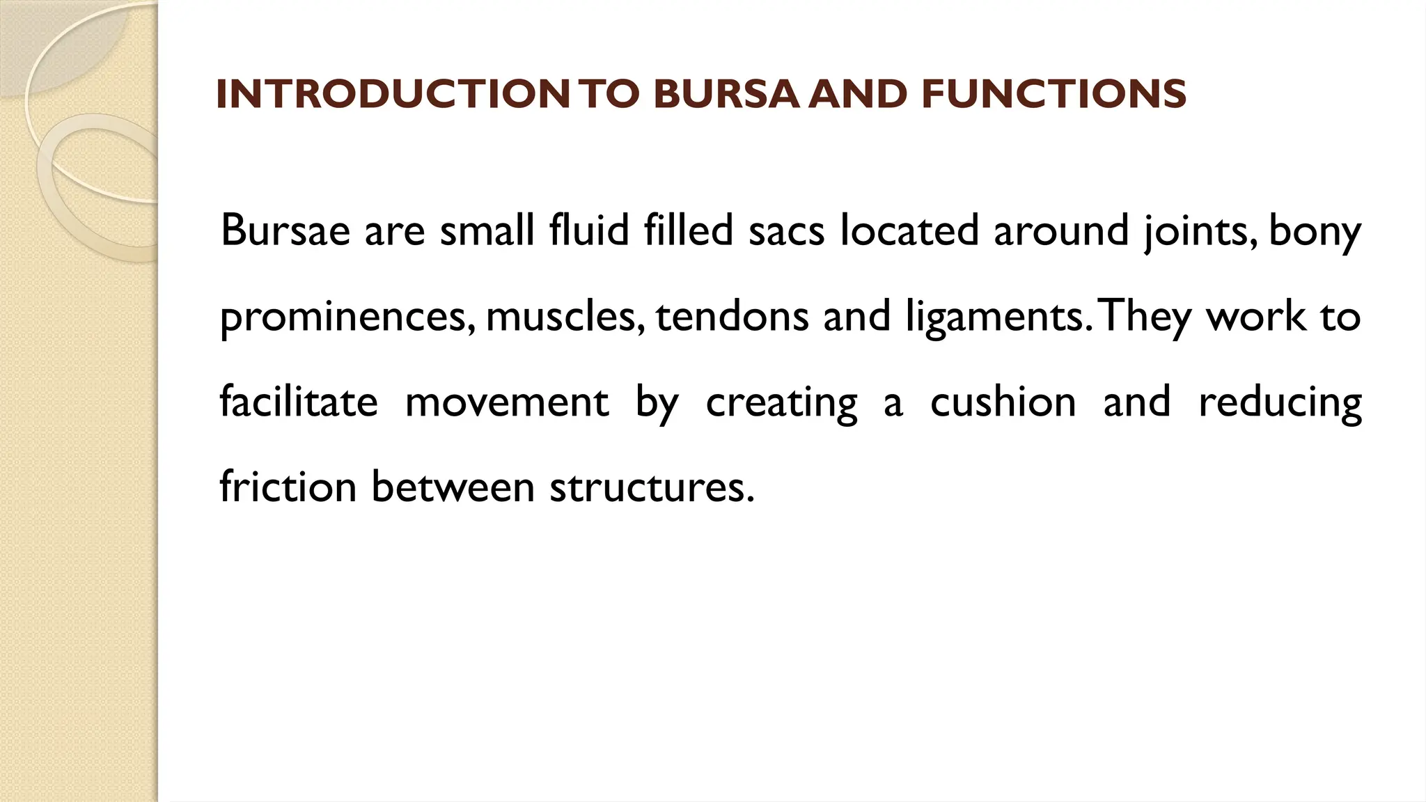 Bursitis, Causes, Pathophysiology, CM, Management.pptx