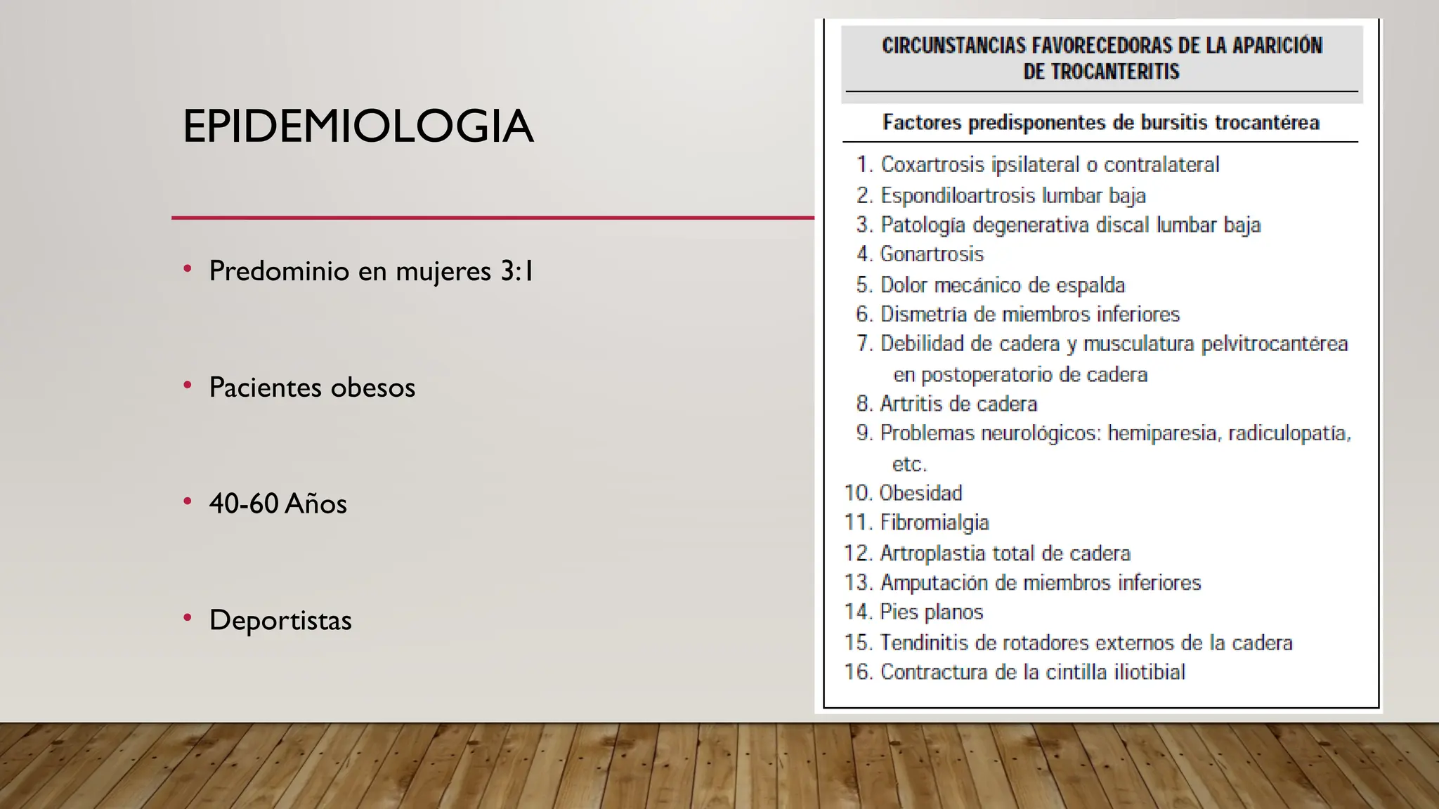 Bursitis trocanterea/ Trocanteritis/ Bursitis trocanterica | PPTX