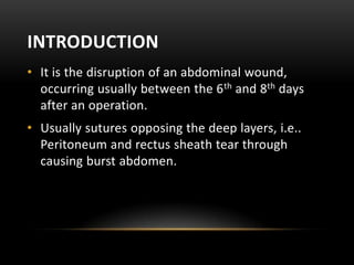Burst abdomen | PPTX