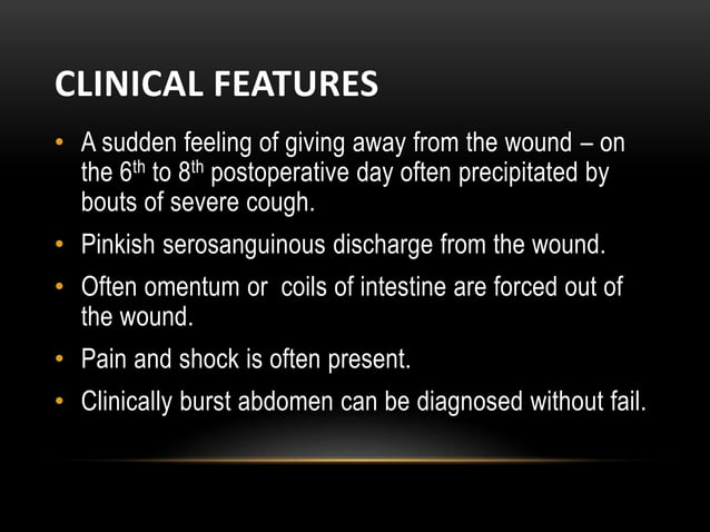 Burst abdomen | PPTX